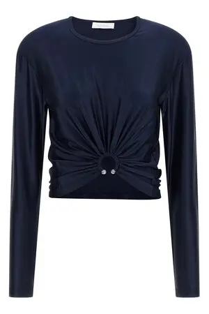 Rabanne Piercing Detail' Top - Blue