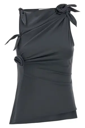 Coperni Asymmetric Flower' Top - Gray