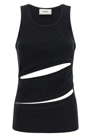 Coperni Spiral Tank Top - Black