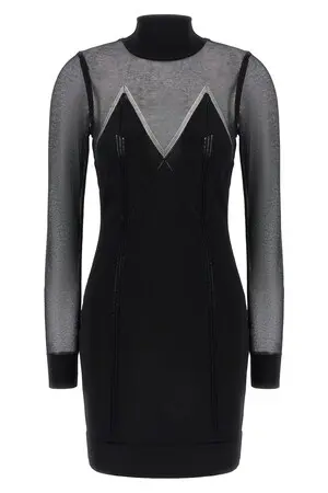 Elisabetta Franchi Dress With Transparencies