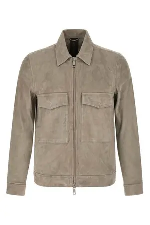 GIORGIO BRATO Suede Jacket - Gray