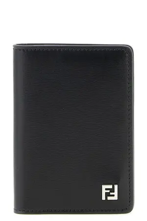 Fendi Squared Ff' Card Holder - Black
