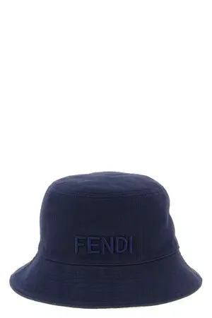Fendi Reversible Denim Bucket Hat - Blue