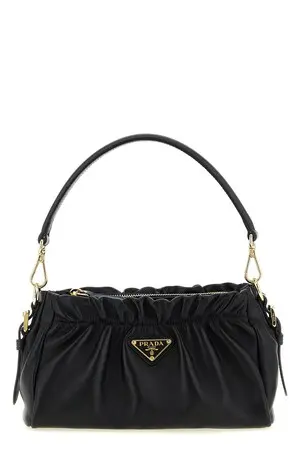 Prada Leather Shoulder Bag - Black