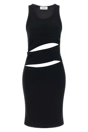 Coperni Spiral Cotton Mini Dress