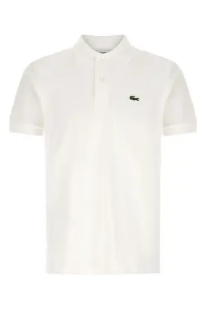 Lacoste Logo Patch Polo Shirt - White