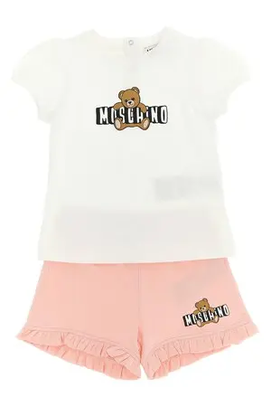 Moschino Teddy Bear' T-shirt + Shorts - Pink