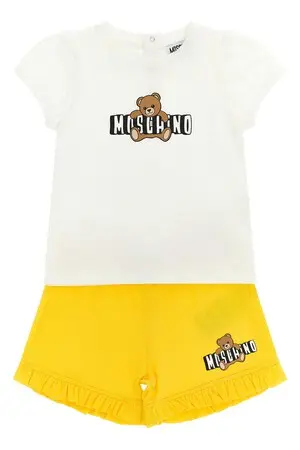Moschino Teddy Bear' T-shirt + Shorts - Yellow