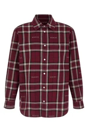 Gucci Tartan Shirt - Red