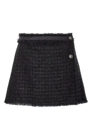 Versace Lurex Blend Skirt - Black