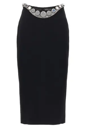 DAVID KOMA 'puffer Circle Embroidery' Skirt