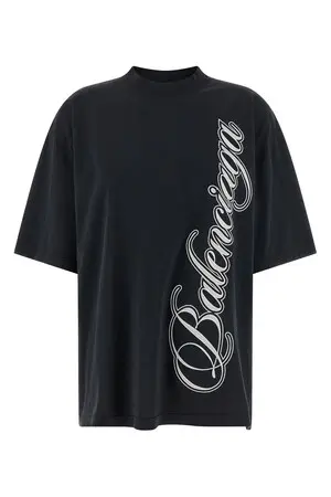 Balenciaga Cursive Jersey T-shirt