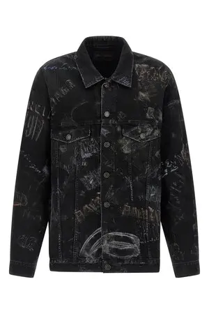 Balenciaga Oversize Crayon Cotton Denim Jacket