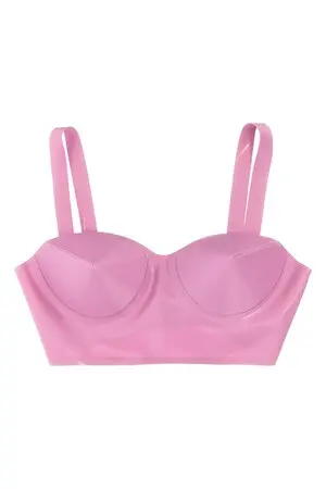 MAISON MARGIELA Latex Bra - Pink