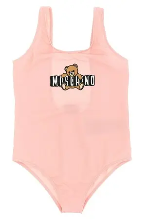 MOSCHINO KID TEEN Moschino Teddy Bear One-piece Swimsuit - Pink