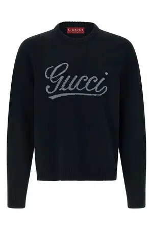 Gucci Logo Intarsia Sweater - Blue