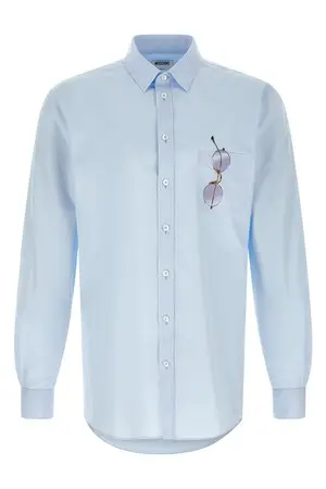 Moschino Trompe-l'ail Print Shirt - Light Blue