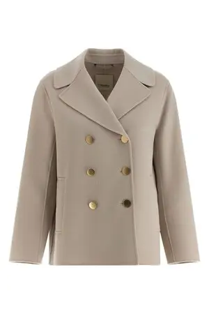 Max Mara Smmmargot Double-breasted Wool Blazer - Beige