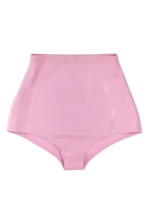 MAISON MARGIELA Latex High Waist Briefs - Pink