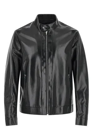 Fendi Lacquered Leather Blouson - Blue