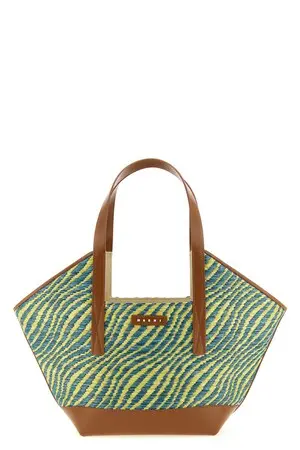 Marni Waves Shopping Bag - Green