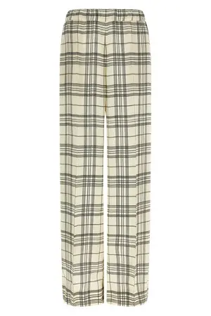JIL SANDER Check Patterned Fluid Viscose Trousers
