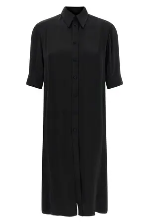 JIL SANDER Fluid Viscose Long Shirt