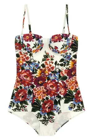 Dolce & Gabbana Re-edition 2000 One-piece Swimsuit - White