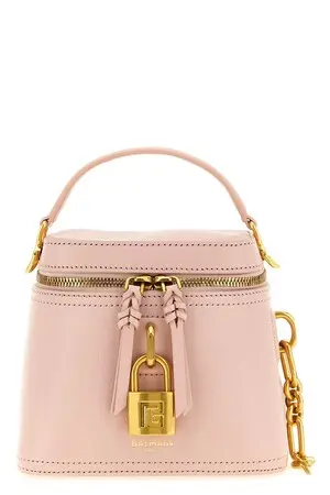 Balmain Pulse Vanity Leather Handbag - Pink