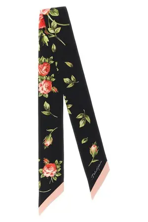 Dolce & Gabbana Silk Twill Bandeau - Black