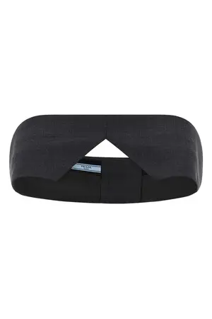 Prada Cool Wool Off-the-shoulder Crop Top
