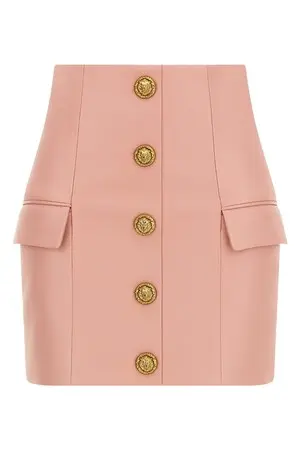 Balmain Testa Di Leone Skirt - Pink