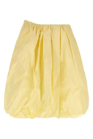 Prada Tec Taffeta Midi Skirt