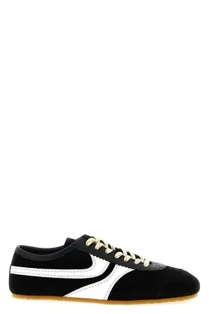 Dries Van Noten Suede Sneakers - White/black