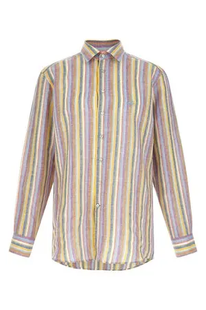 Etro Striped Linen Shirt - Multi