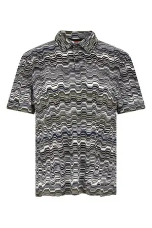 Missoni Irregular Zigzag Polo Shirt