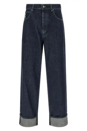 Marni Logo Embroidery Jeans - Blue