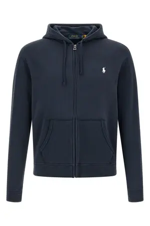 Polo Ralph Lauren Loopback Cotton Hoodie - Blue