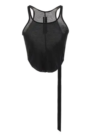 Rick Owens Cotton Tank Top - Black