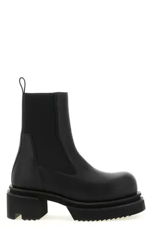 Rick Owens Beatle Bogun' Ankle Boots - Black