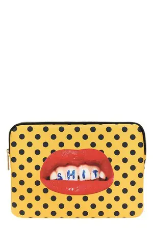 SELETTI Shit' Computer Case - Yellow