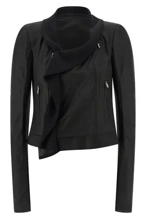 Rick Owens Scarf Biker Jacket