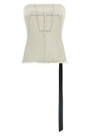 Rick Owens Denim Bustier Top