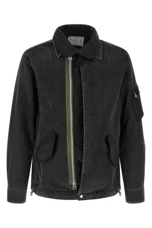 Sacai Nylon Insert Denim Jacket