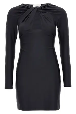 Coperni Twisted Cut-out Dress - Black