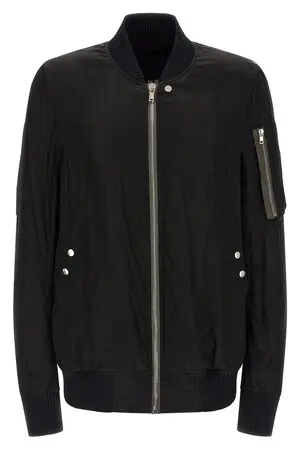 Rick Owens Classic Flight Bomber Jacket - Black