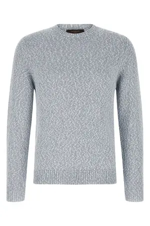 ZANONE Two-tone Yarn Sweater - Light Blue