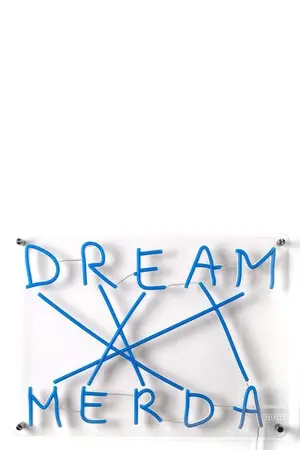 SELETTI Dream Merda' Led Lamp - Light Blue