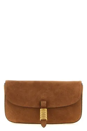 Pinko Saddle Flat Medium Shoulder Bag - Brown