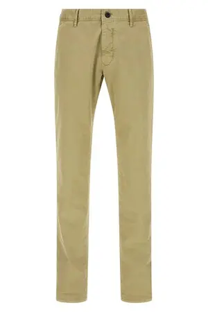 Incotex Stretch Cotton Straight Leg Pants - Green